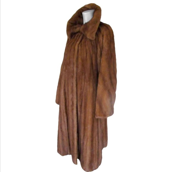 Saga Furs | Jackets & Coats | Vintage Authentic Mink Fur Coat Size M ...